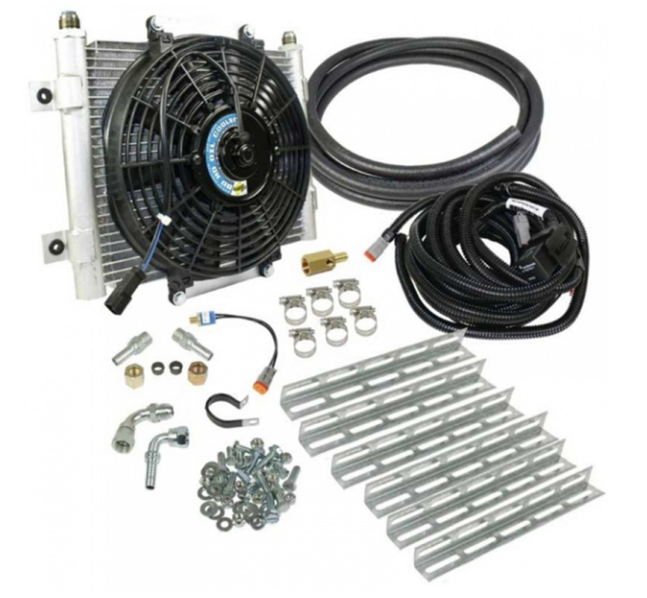 BD Power Xtruded Double Stacked Auxiliary Trans Cooler Kit (See Vehicl ...